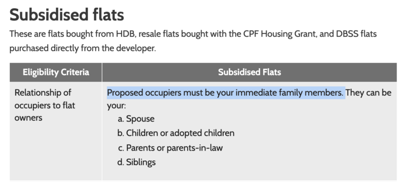 What is the Owner-Occupier Scheme for HDB?